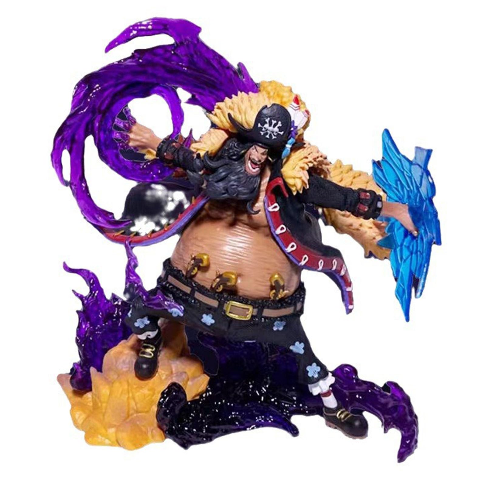 Amazon.com: Muenmee Blackbeard Figure,Edward Thatch Anime Statues ...