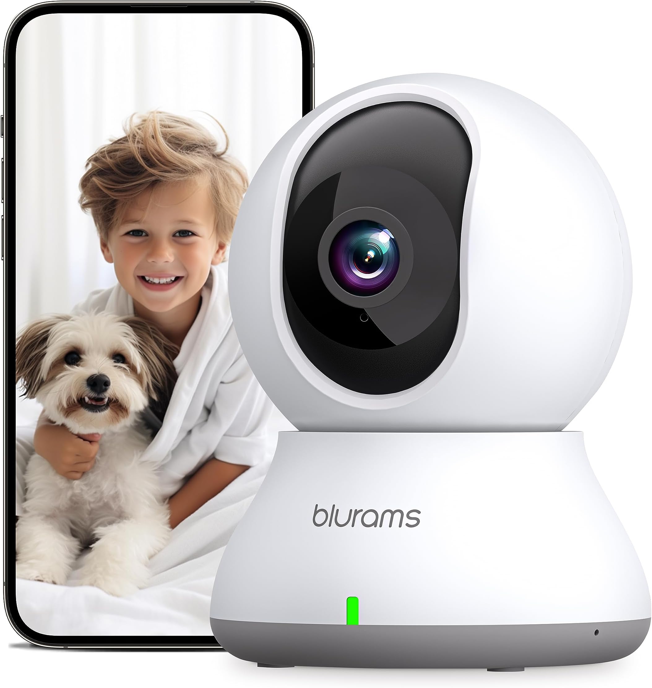 Amazon.com : owltron Indoor Security Camera 2K, 360° Cameras for Home ...