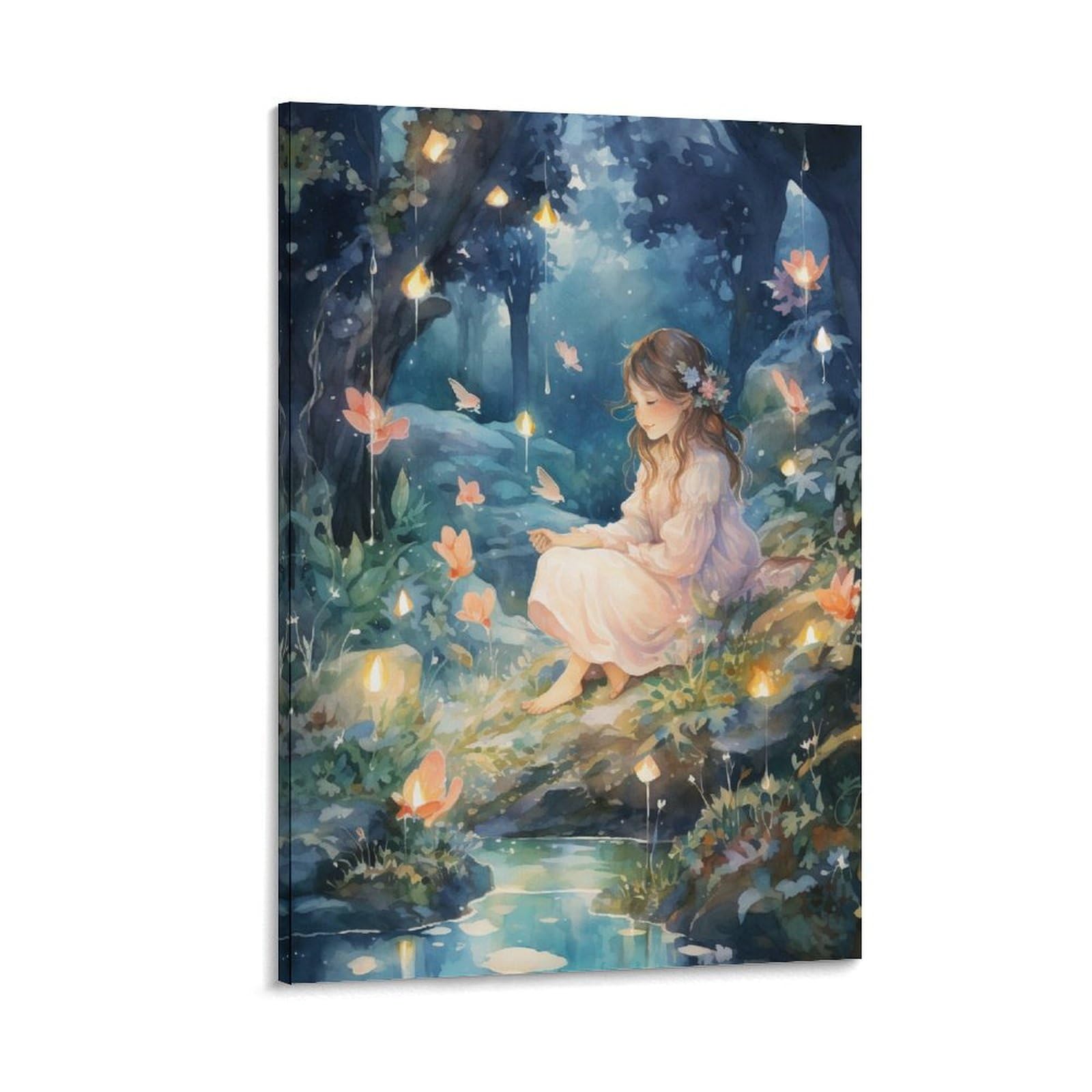 Fairies And Pixies Canvas Fairies Dancing In A Field Of Flowers With