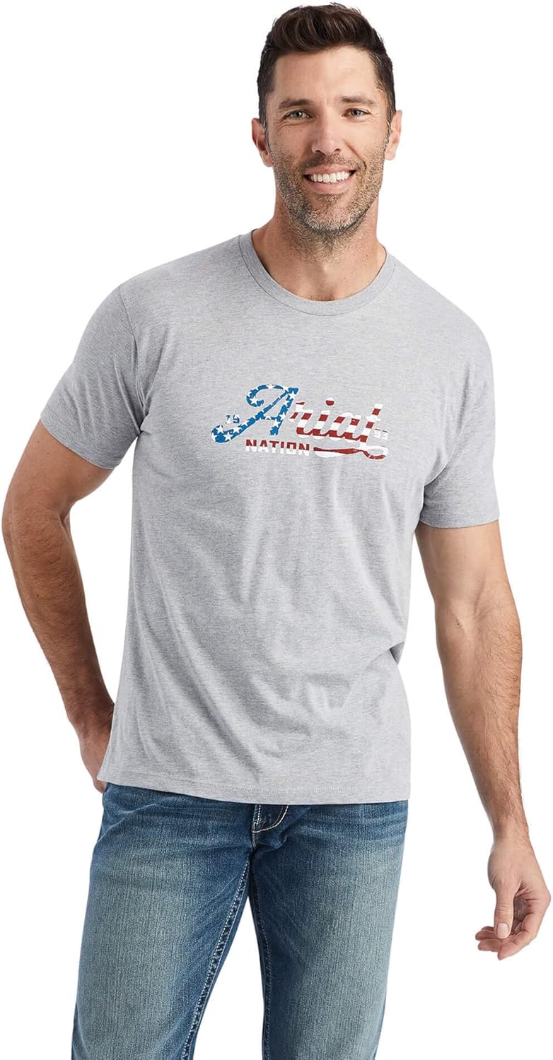 ARIAT Men's Buckaroo T-Shirt, Buckhorn