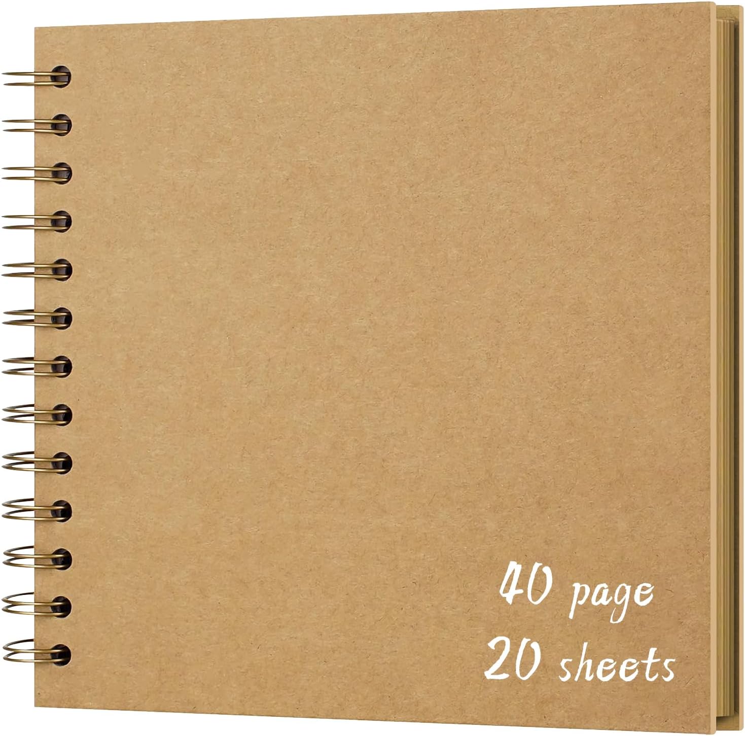 Diy Scrapbook Album 7x7 Inch Hardcover Kraft Paper Scrap Book ...