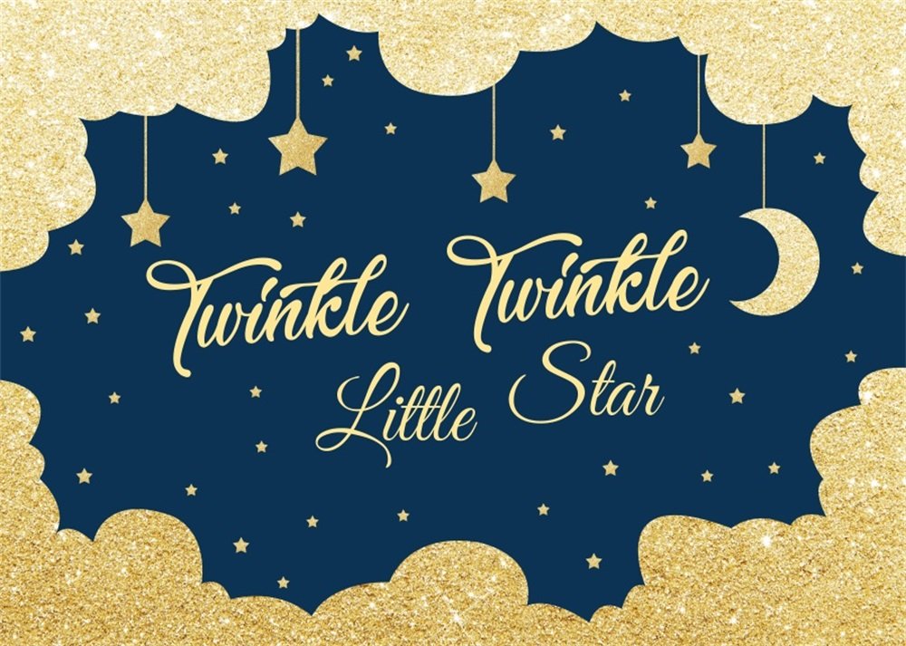 Buy Leowefowa 7X5FT Twinkle Twinkle Little Star Backdrop Blue Sky ...