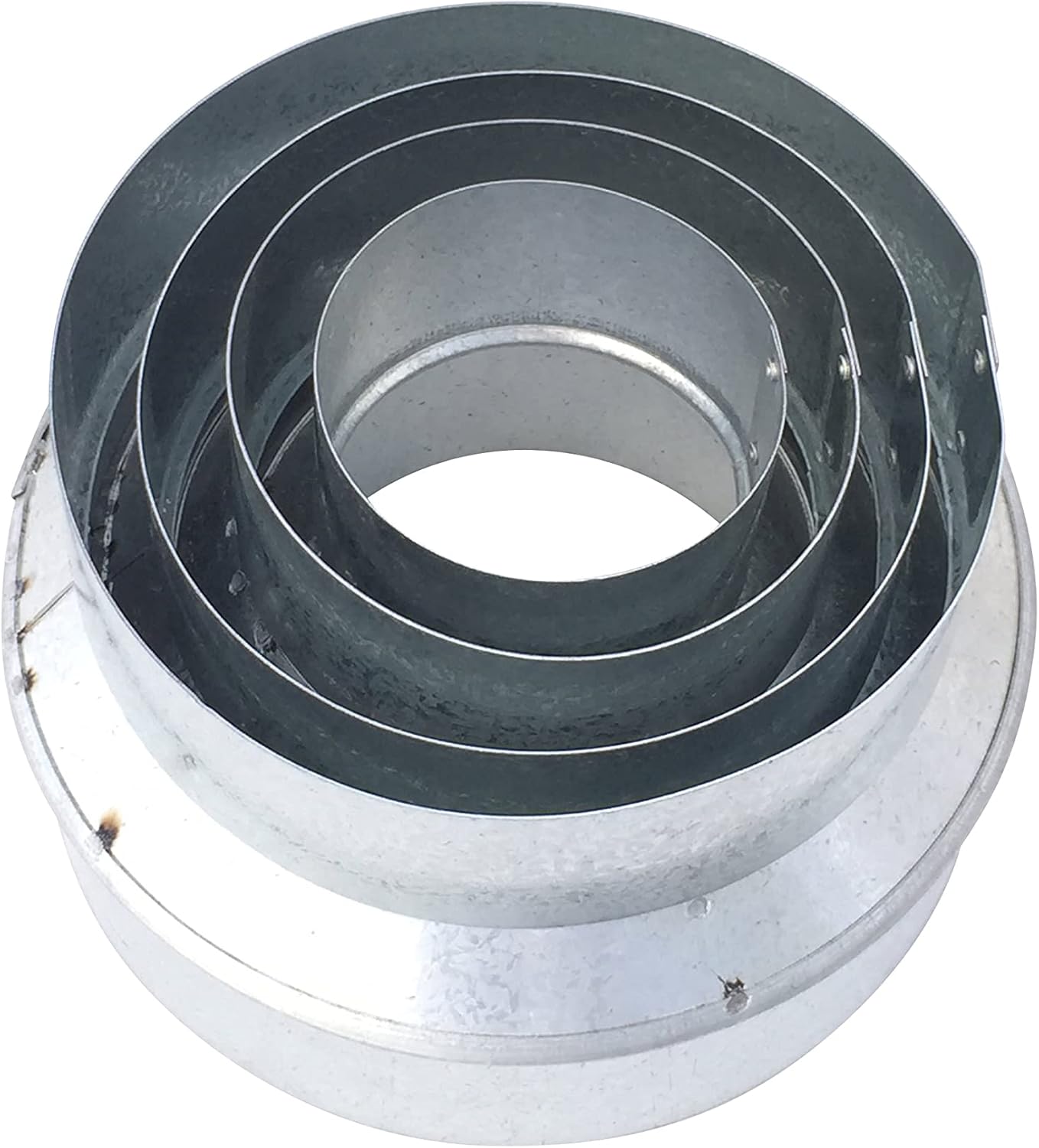 6x4 Inch Duct Reducer - Tapered Adapter Fits Most 4 to 6 Inch Round ...