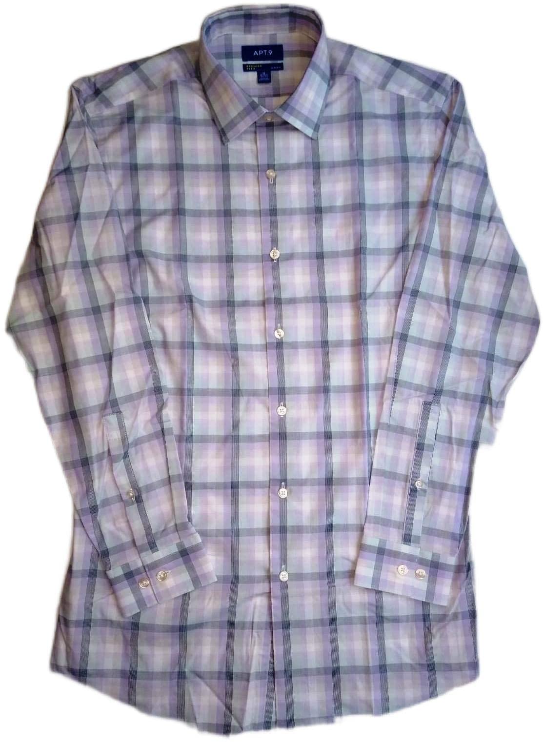 Apt 9 Dress Shirts APT.9 Men's Stretch Dress Shirt Slim Fit, Premier