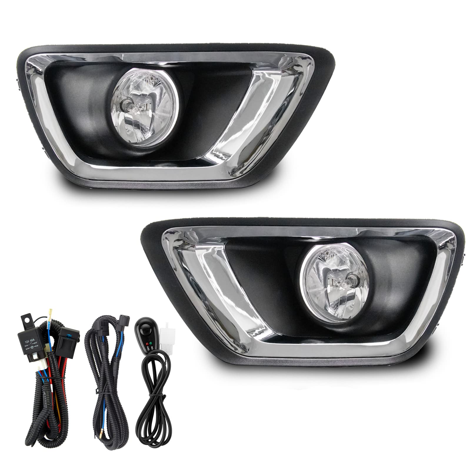 Snapklik.com : WEZEMLIGHT Fog Lights Assembly Replacement For 2015 2016 ...