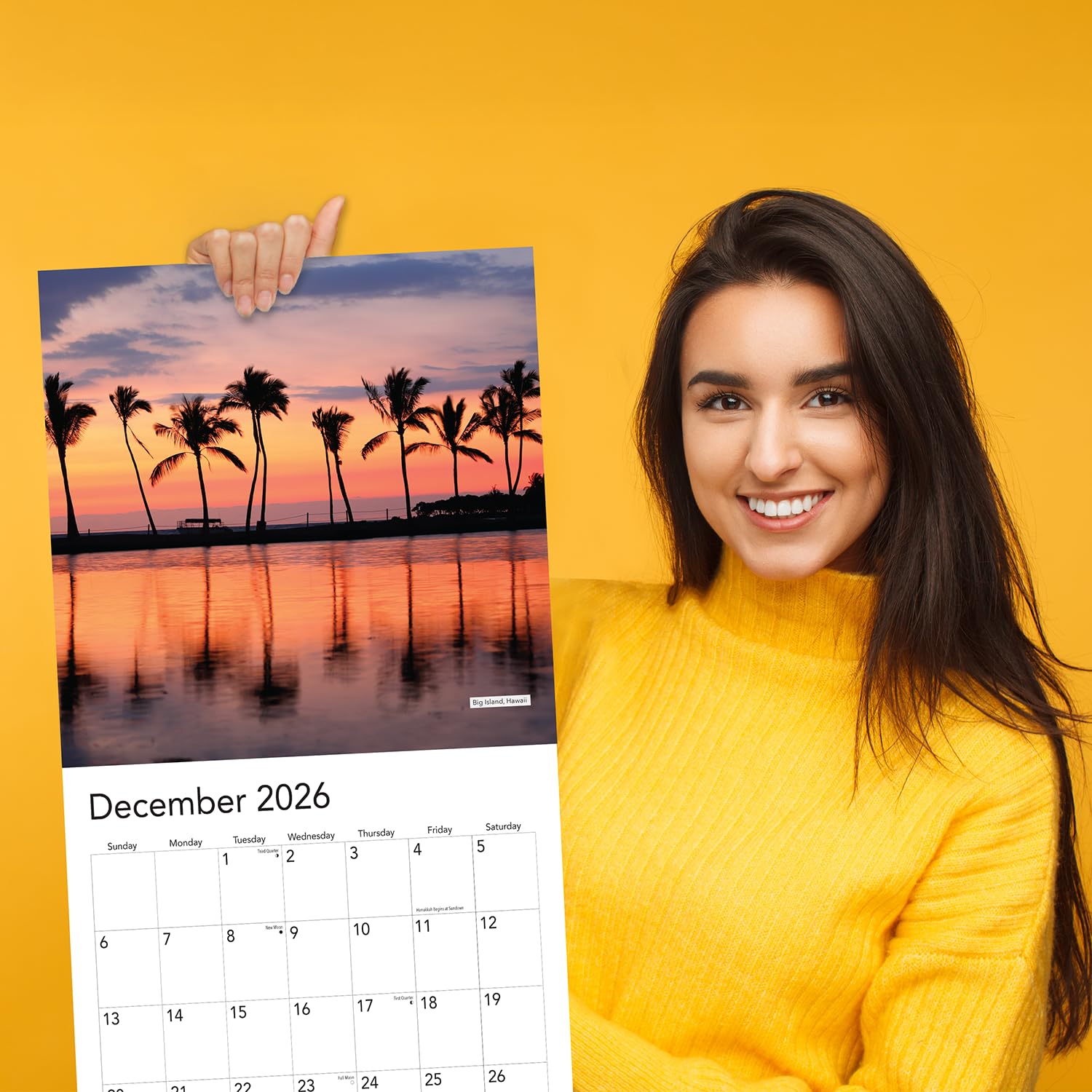 Snapklik.com : Tropical Beaches Hangable Wall Calendar Full Page Months ...