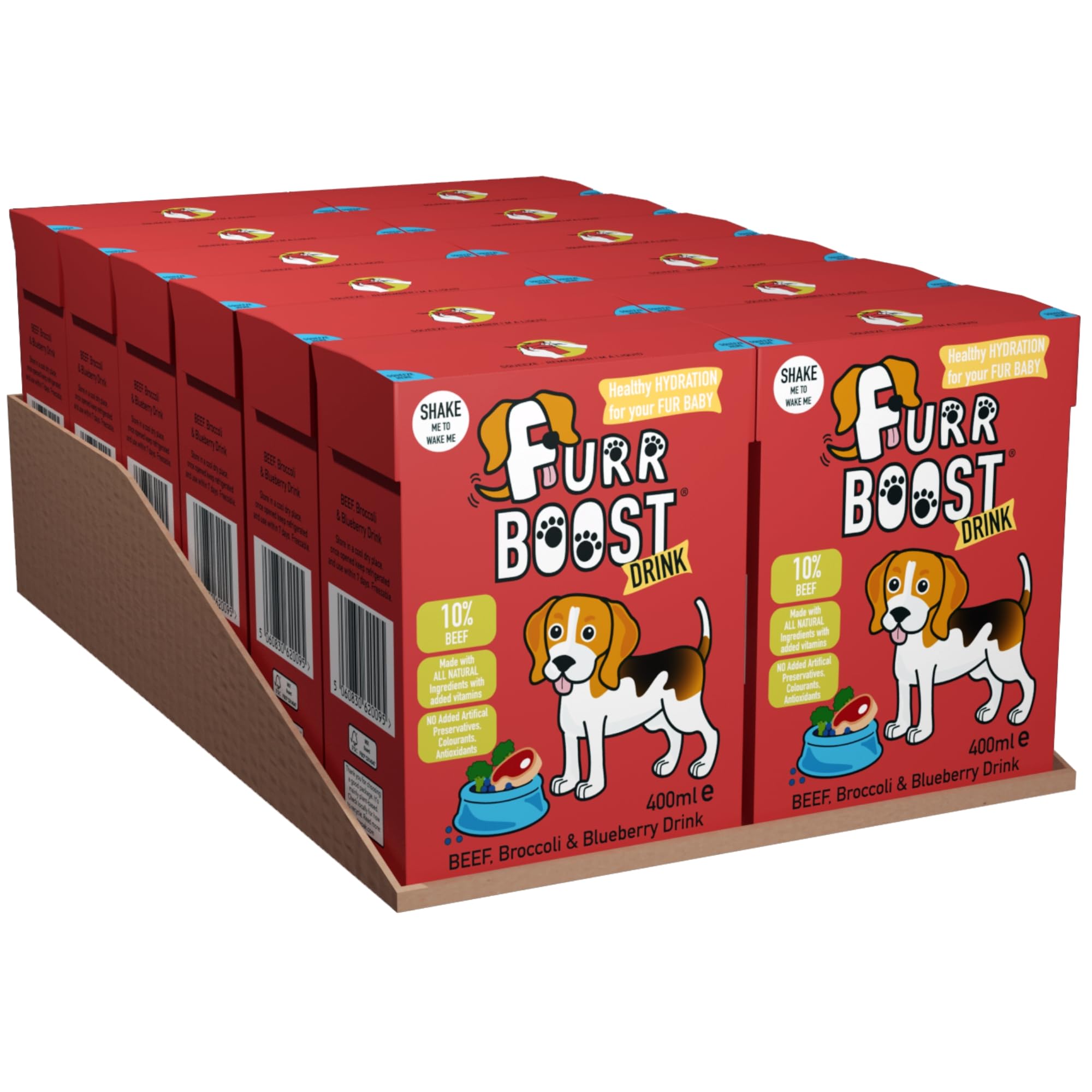 Furr Boost Dog Drink Hydration Pack Beef, Broccoli, & Blueberry ...
