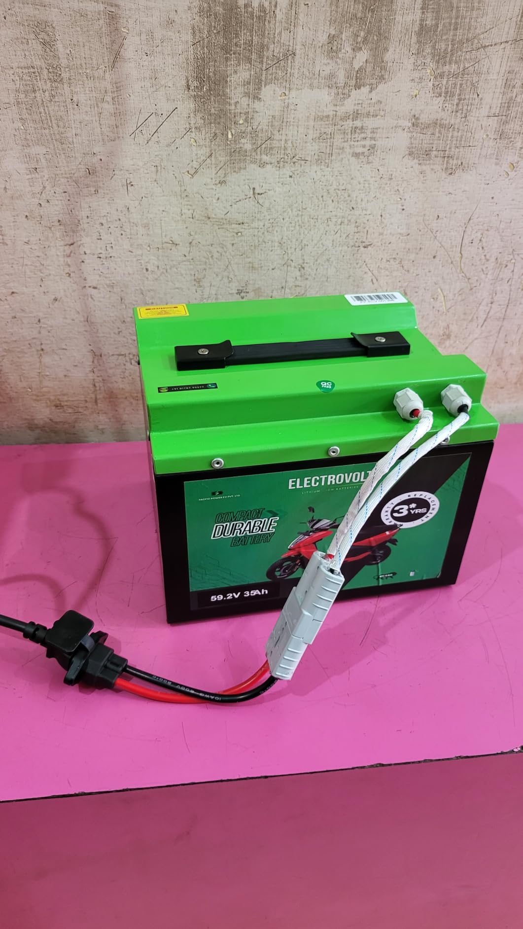 Electrovolt 60V 35Ah Lithium Ion Battery for Electric Two Wheelers ...