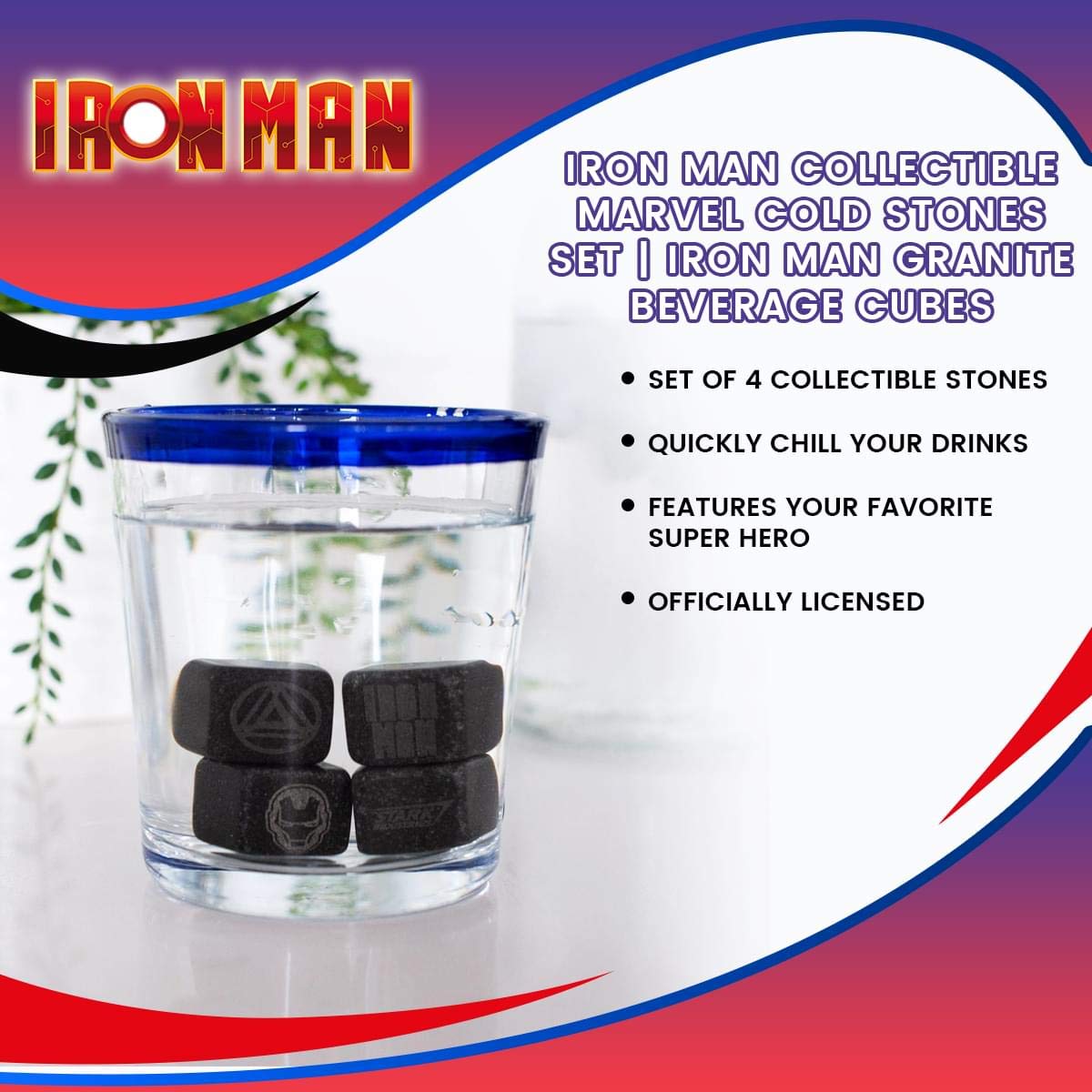 Iron Man Collectible | Marvel Cold Stones Set | Iron Man Granite ...