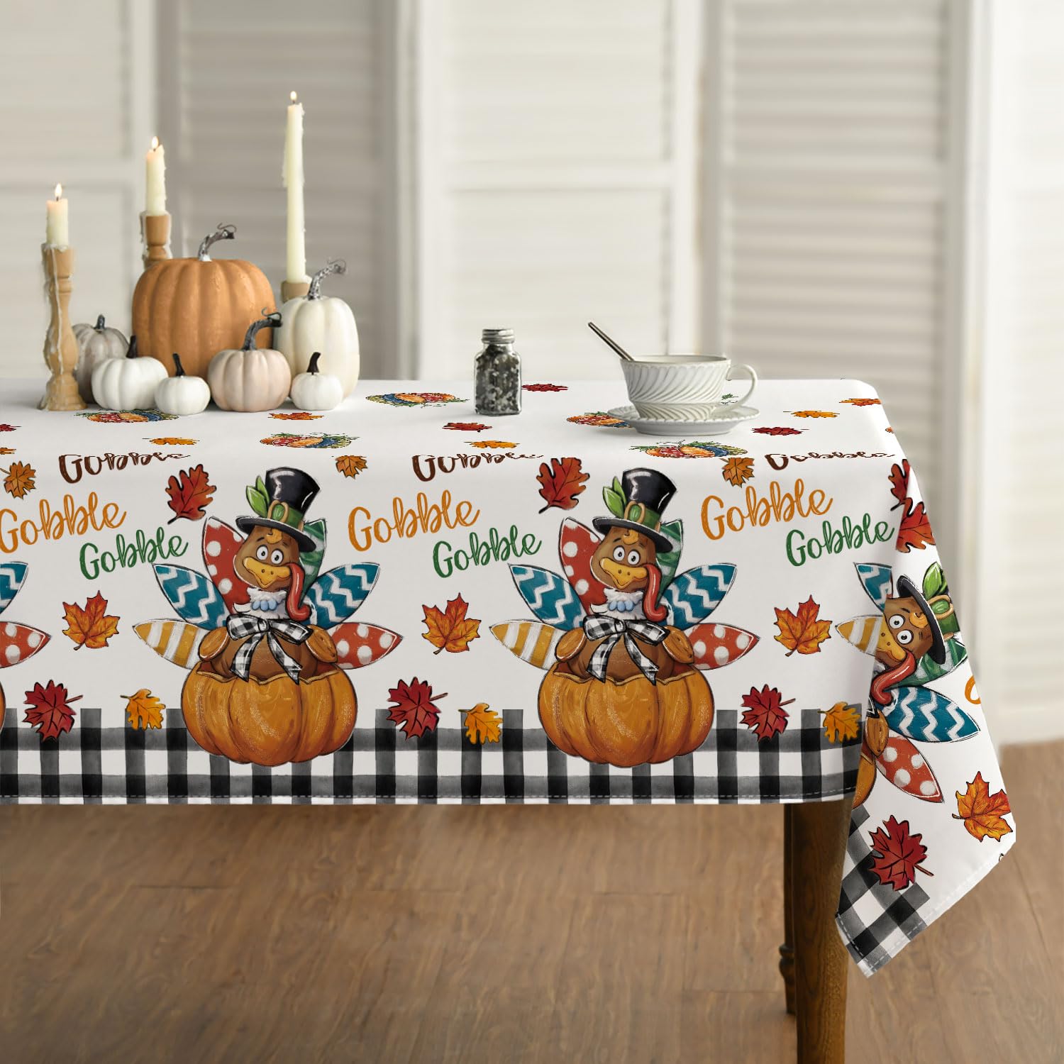 Amazon.com: Horaldaily Thanksgiving Tablecloth 60×104 Inch Rectangular ...