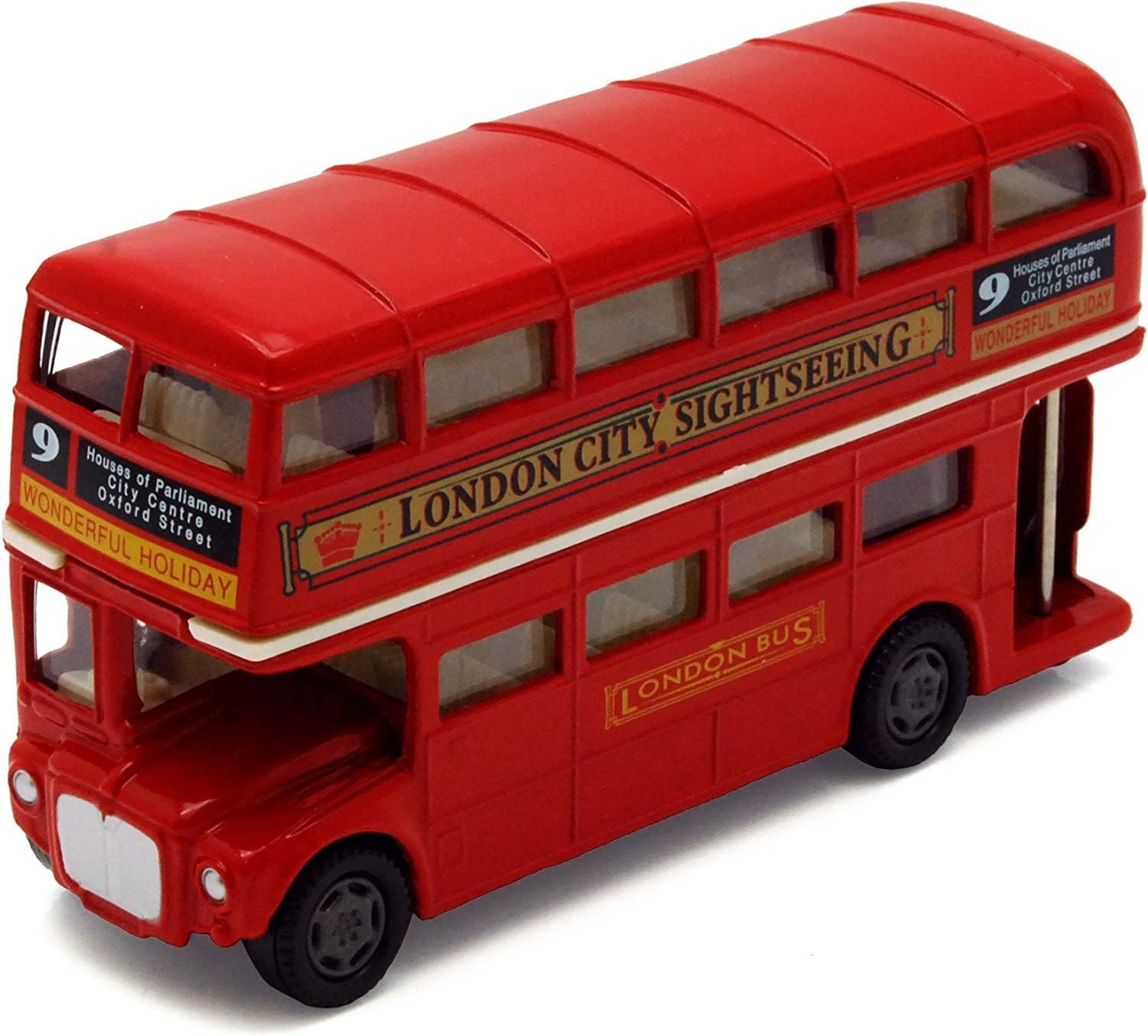 Amazon.com: London Double Decker Bus , Red - Motormax 76002 - 4.75 ...