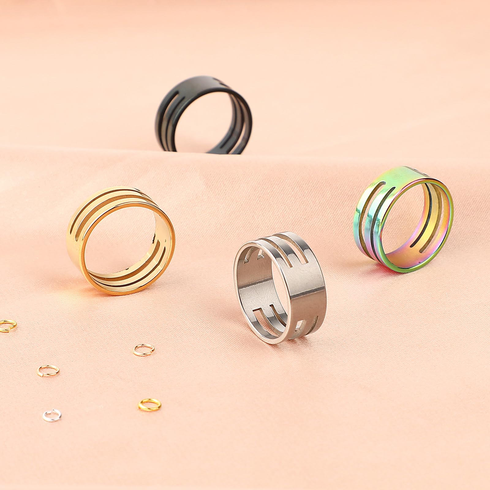 Stainless Steel Jewelry Jump Rings Aellinatey Jump Ring Opening And ...