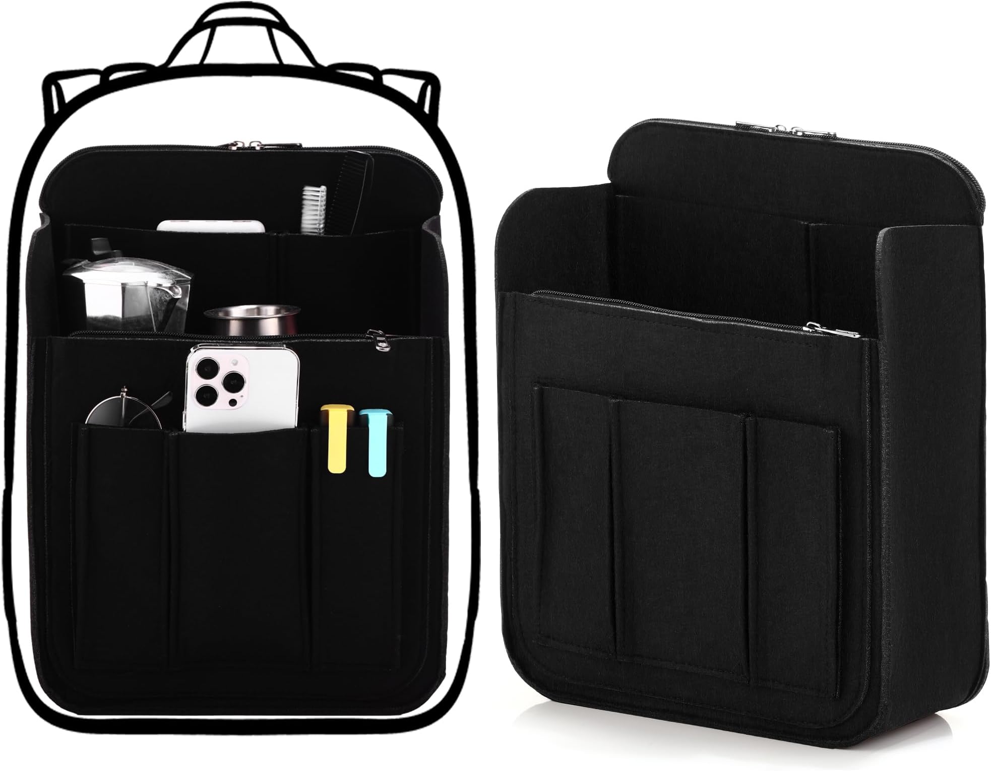 Amazon.com: YIICOOLY Felt Backpack Organizer Insert,Purse Organizer for ...