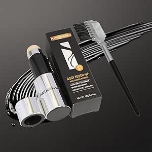 HAIOLORPRO Root Touch Up Black, Hair Mascara for Grey Hair, Water ...