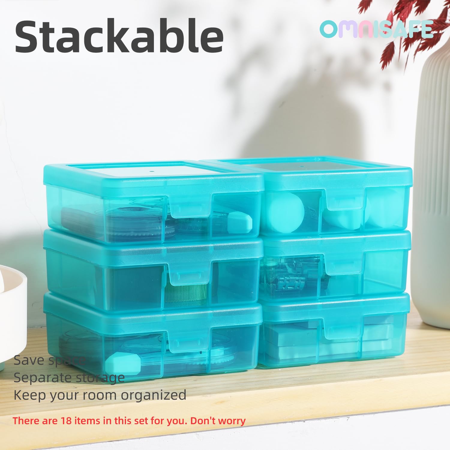Snapklik.com : OMNISAFE 18 Pack Small Colored Plastic Hobby Art Craft ...