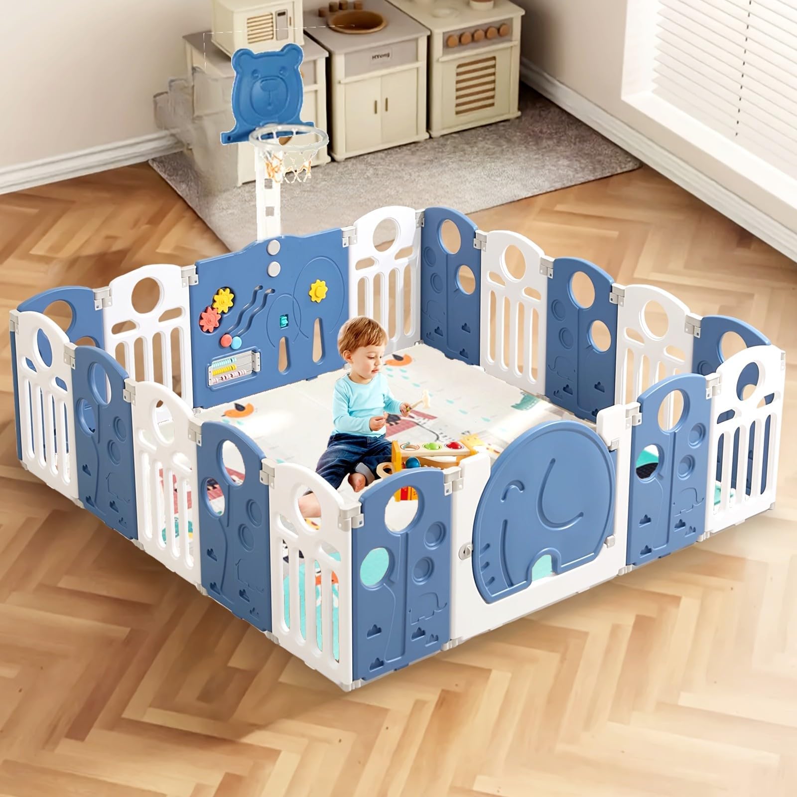 Buy LuvLap Sunshine Baby Playpen Playard/Folding Baby Bed Cum Cot ...