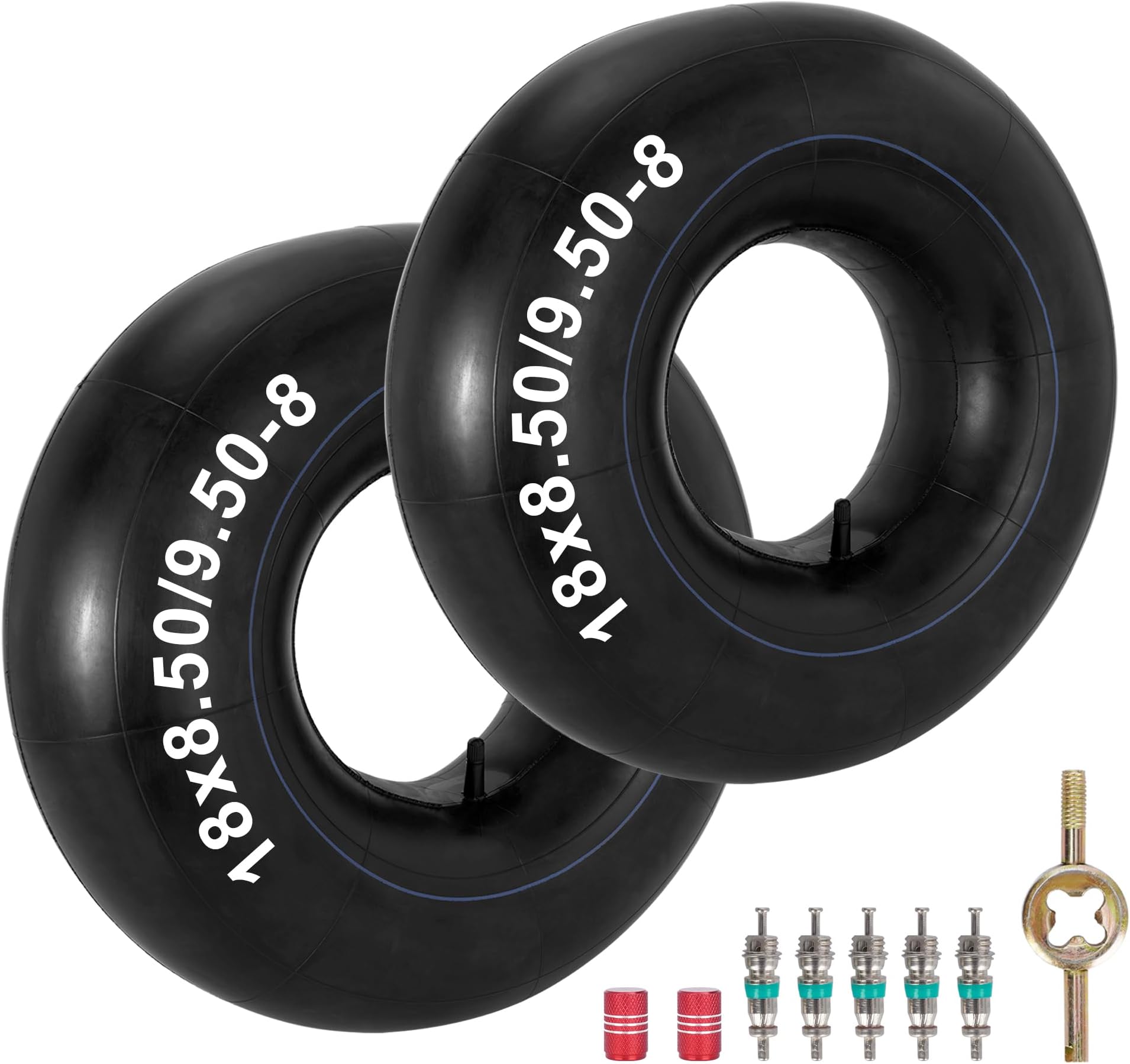 RUTU 18x8.50-8 18x9.50-8 Inner Tube 20x8.00-8 20x10.00-8 Replacement ...