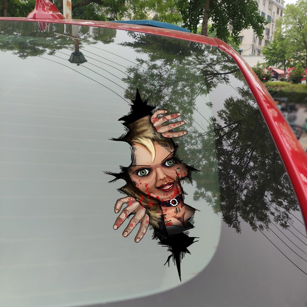 Amazon.com - Leniutor Halloween Horror Character Cracked Sticker for ...