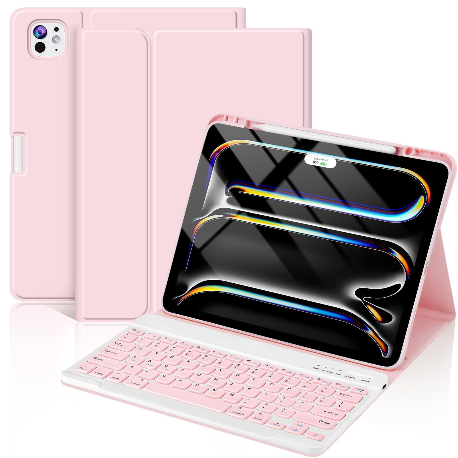 Amazon.com: FUWANG Keyboard Case for iPad Pro 13 Inch (M4) 2024 ...
