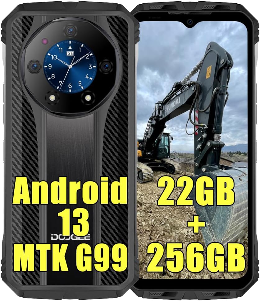 Amazon.com: DOOGEE S100 Pro 5G Rugged Smartphone, 20GB+256GB, 66W/10800mAh Battery, 120Hz 6.58 ...