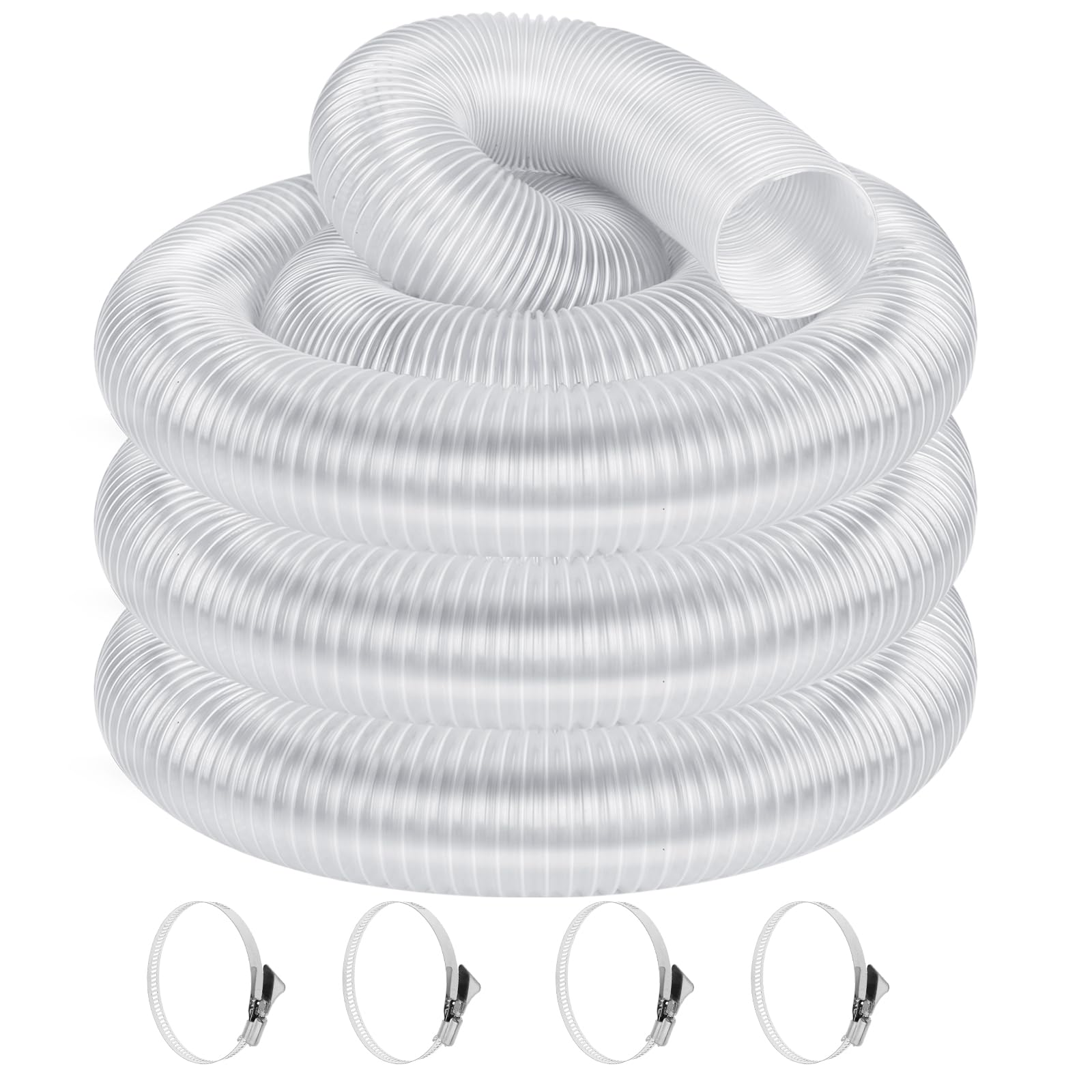 Snapklik.com : Elecoman 4" X 20 Heavy PVC Dust Collection Hose ...