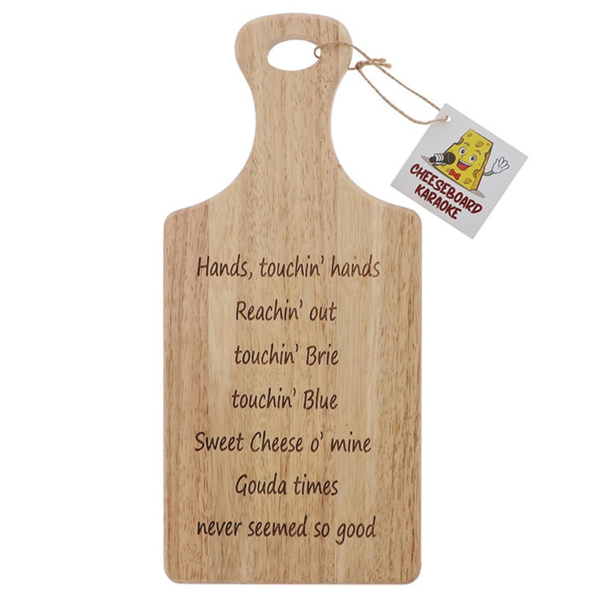 Cheeseboard Karaoke Hands Touchin Hands – Premium Wooden Cheese Board ...