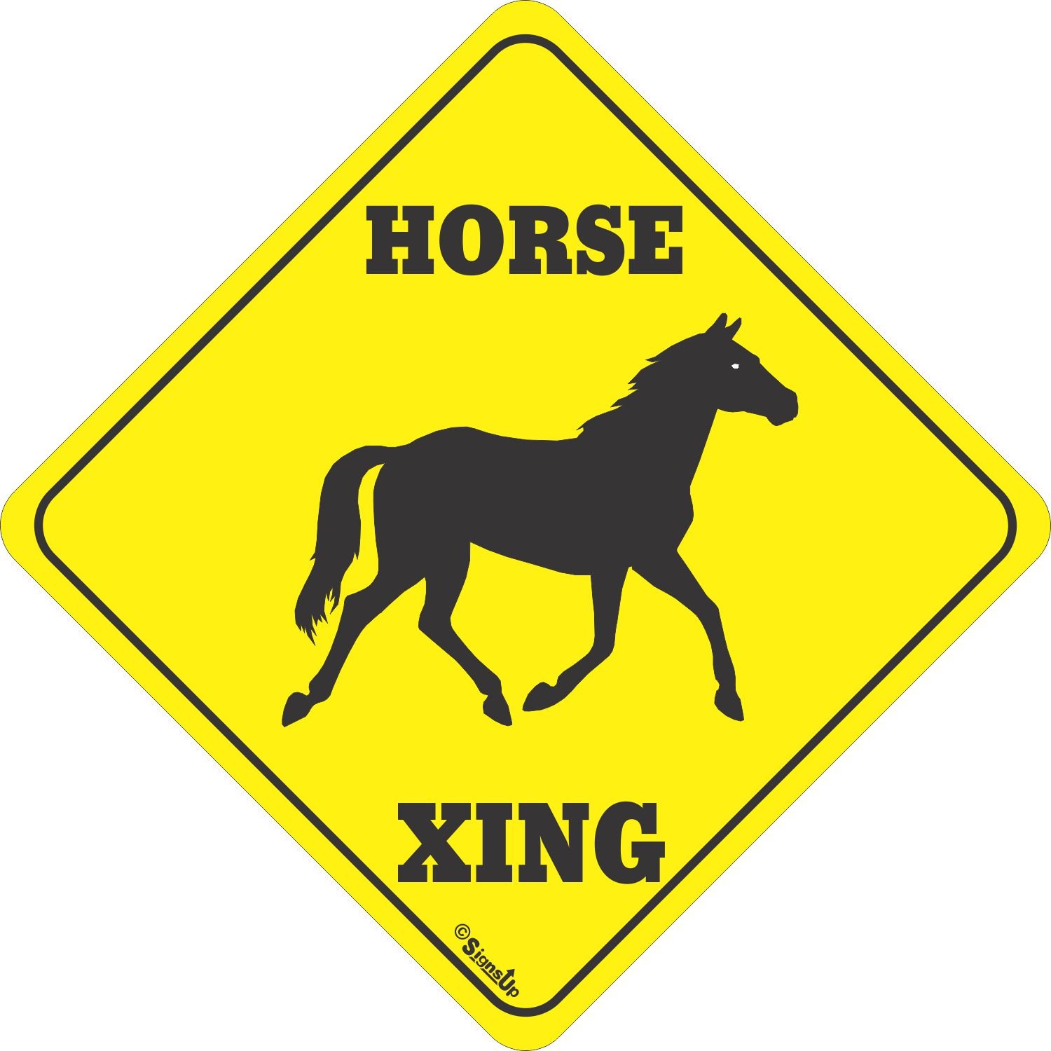 Amazon.com: SIGNS UP Horse XING Sign : Home & Kitchen