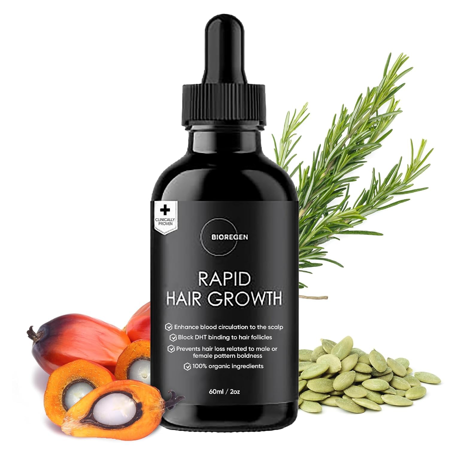 Amazon.com : Bioregen co. Rapid Hair Growth Oil for Men and Women ...
