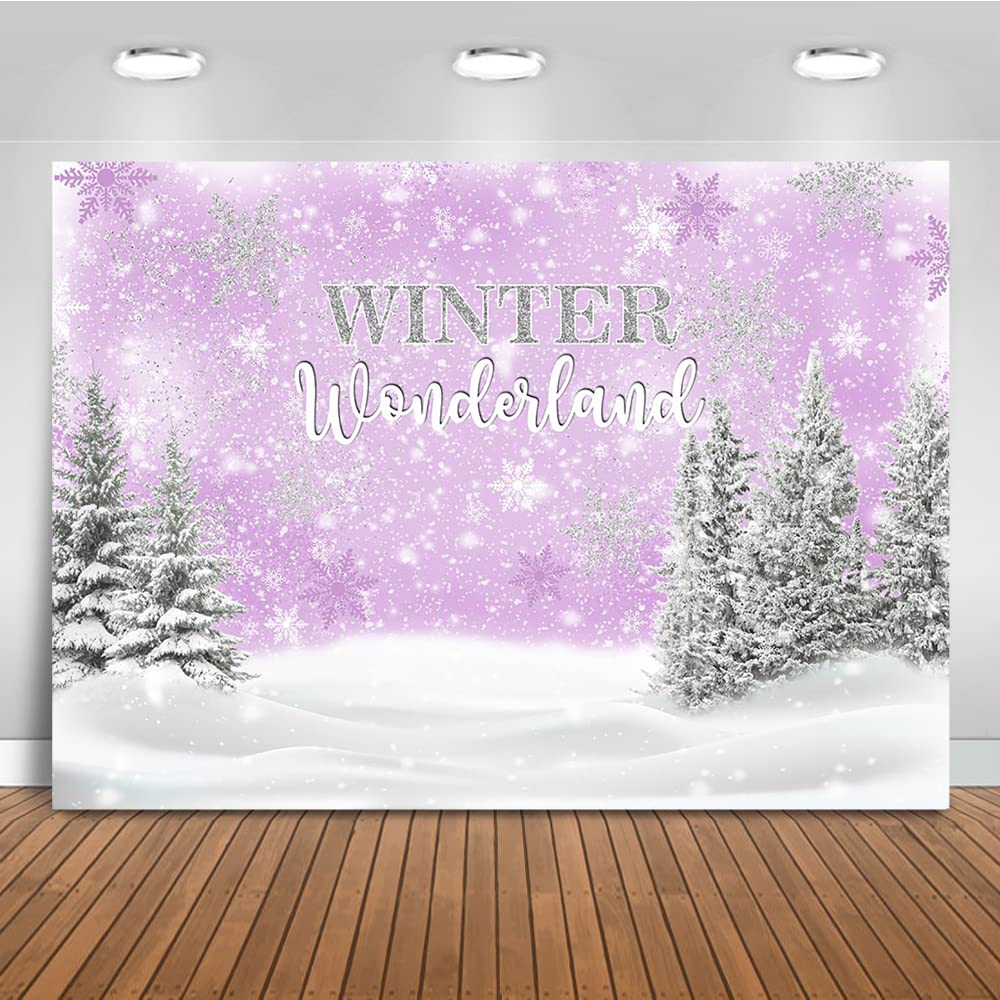 Purple Winter Background