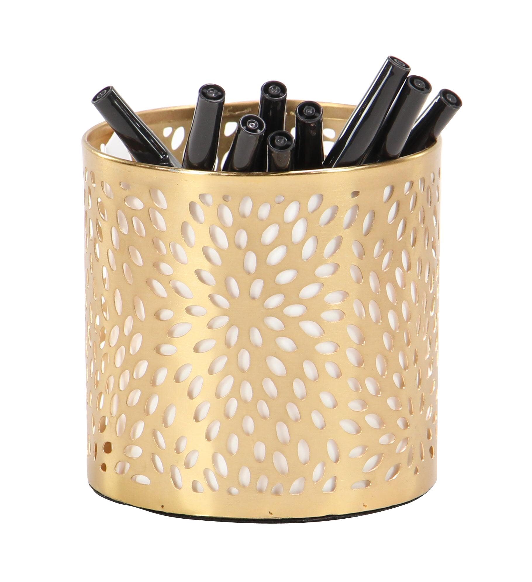 Snapklik.com : Deco 79 Metal Cylinder Pencil Cup