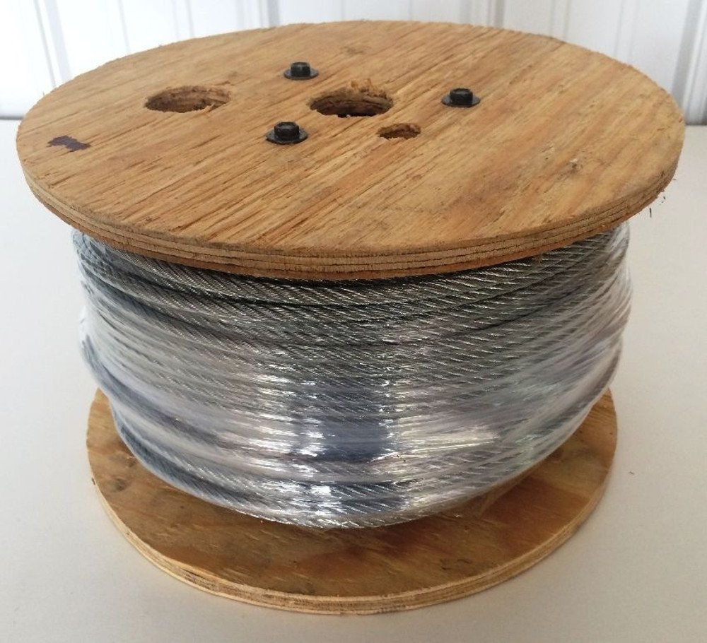 AMP Steel Conductor Wire, Cable & Conduit 250 Ft Galvanized 7x19 ...