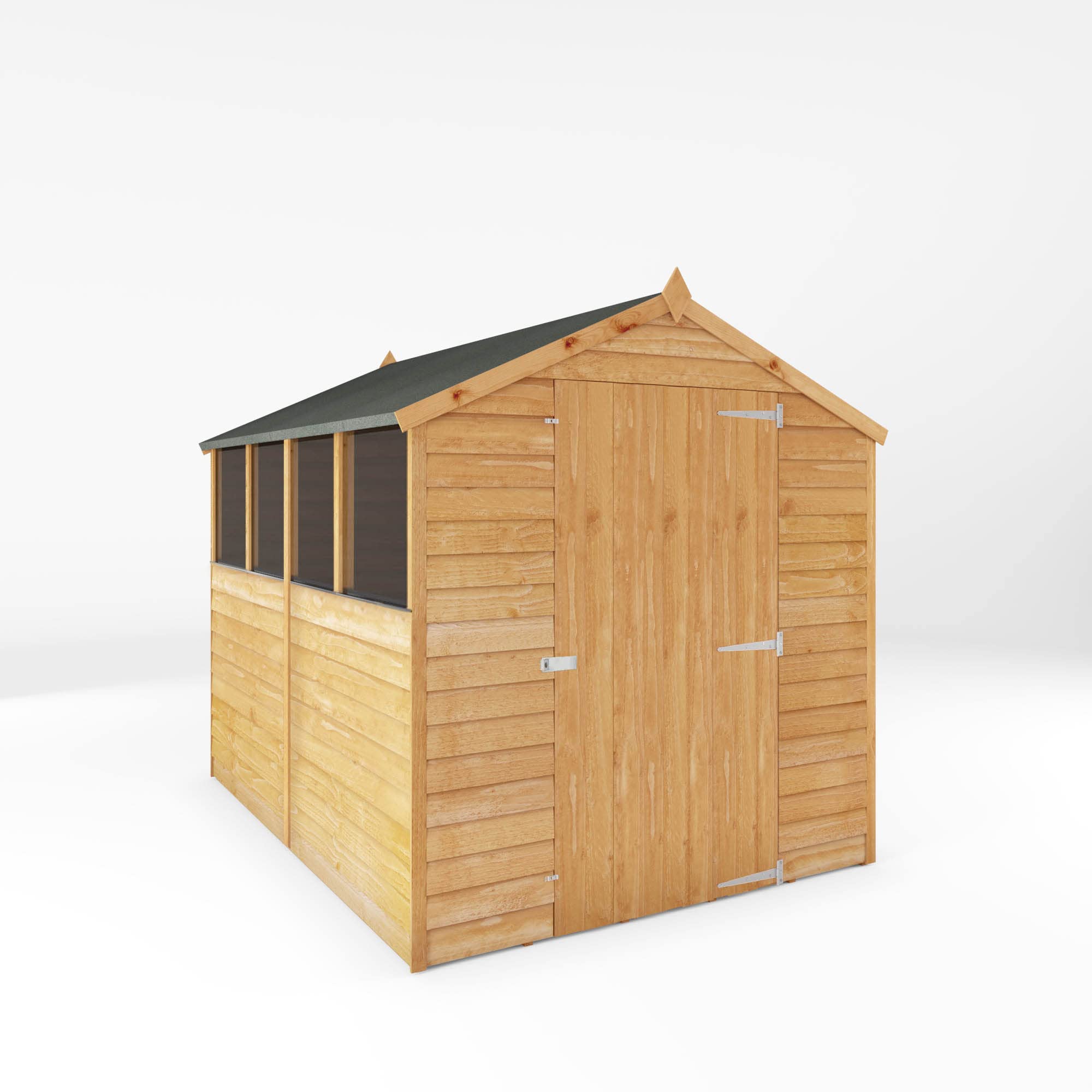 Buy WALTONS 8 x 6 Overlap Storage Shed | Apex Roof | 7mm Overlap ...
