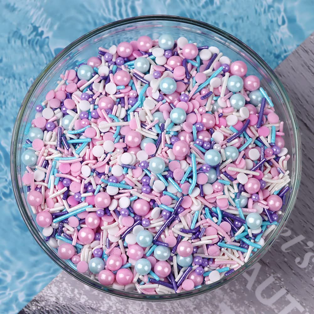 Snapklik.com : 8.4 Oz Pastel Sprinkles, White Pink Purple Blue ...