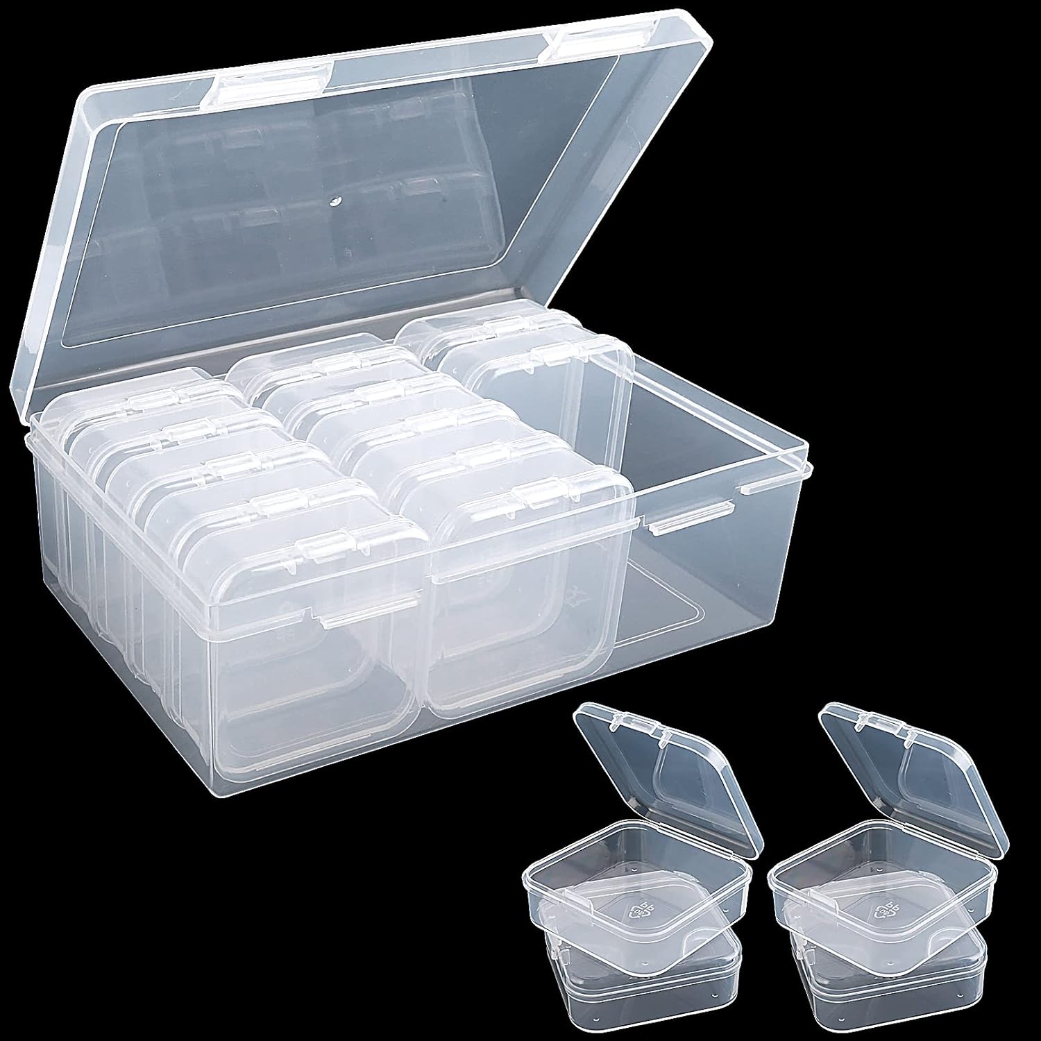 Amazon.com: Thinp 12 Pieces Bead Organizer, Bead Storage Containers ...