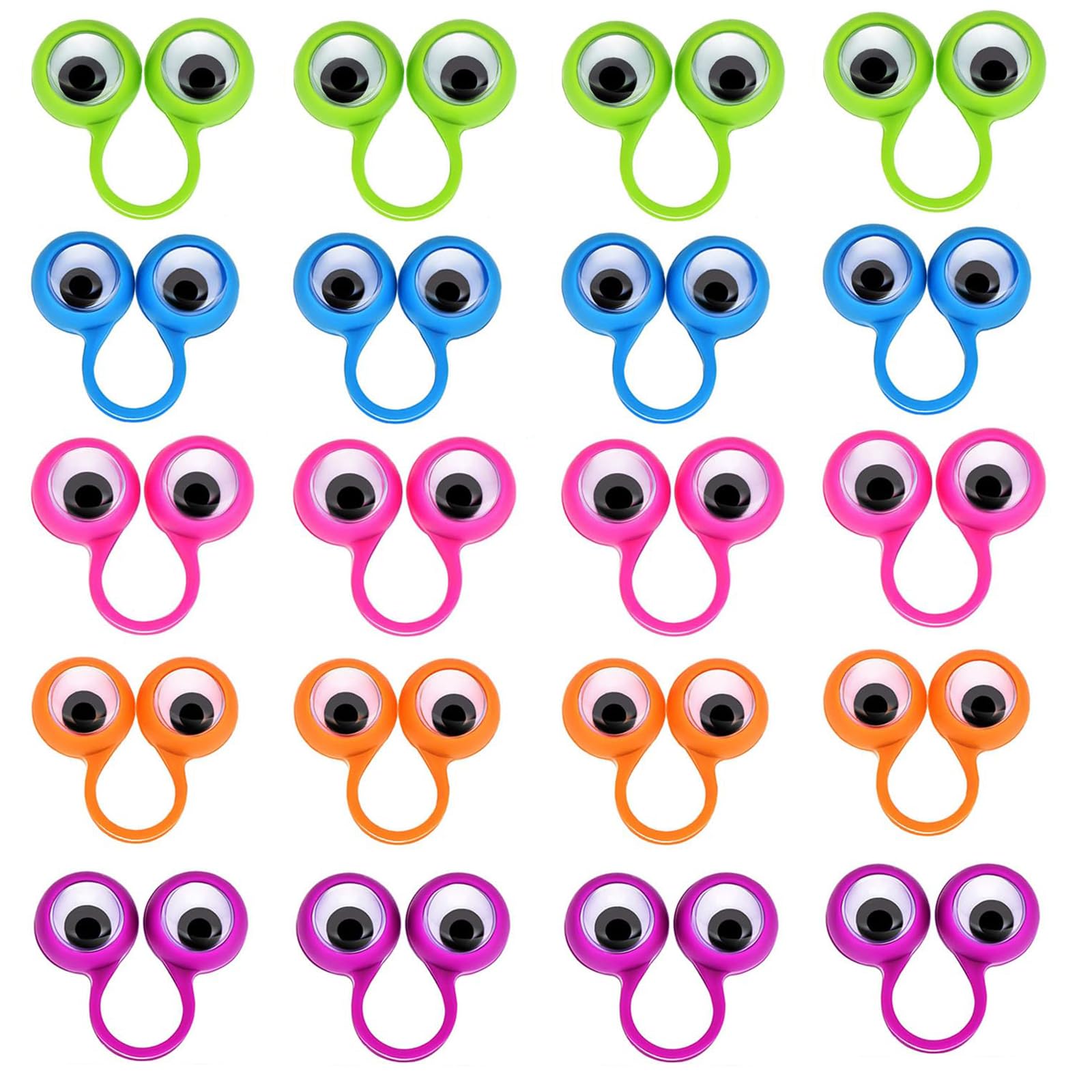 20 PCS Finger Puppets, Large Eye Finger Ring, Finger Toys, Suitable for ...