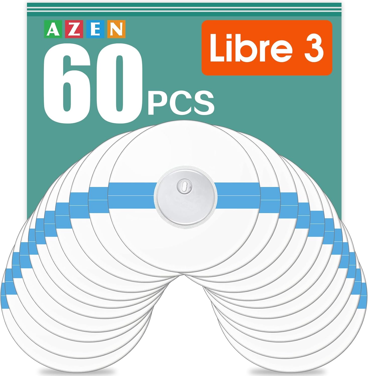 Amazon.com: AZEN 60 Pack Freestyle Sensor Covers for Libre 3 ...