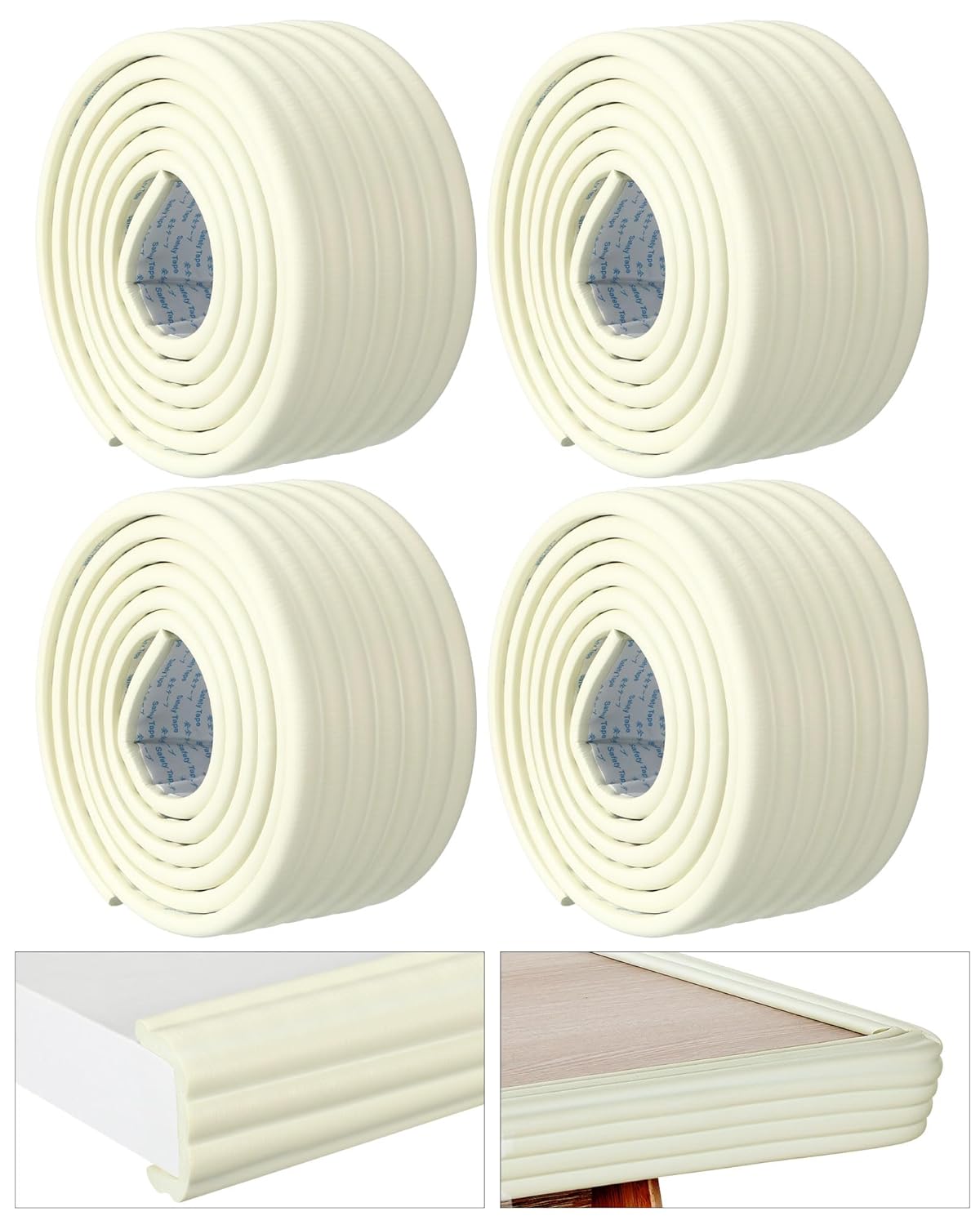 Amazon.com : Huwena 4 Rolls Extra Wide Edge Protector for Baby 26ft ...