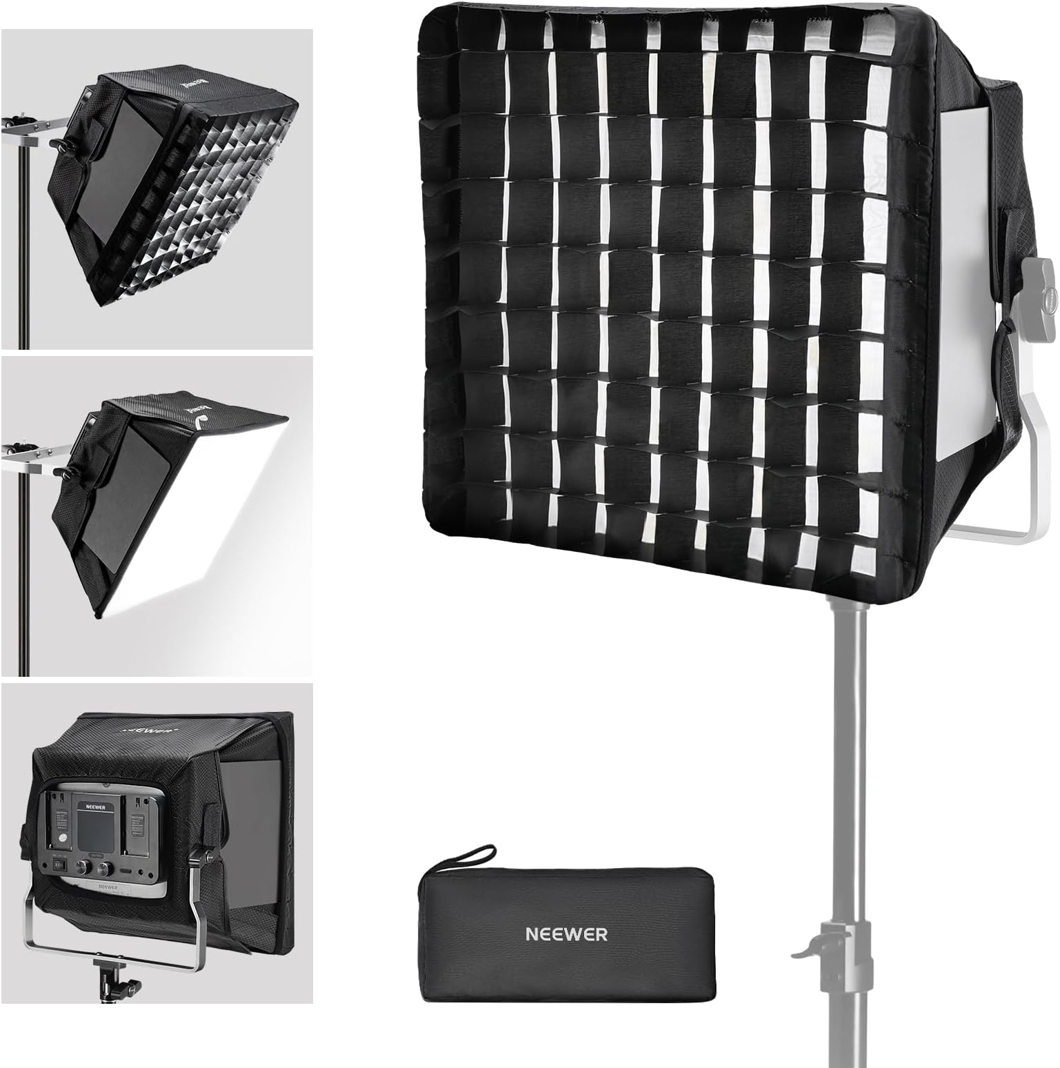 Amazon.com : NEEWER Foldable, Portable Softbox Diffuser for 480 LED ...