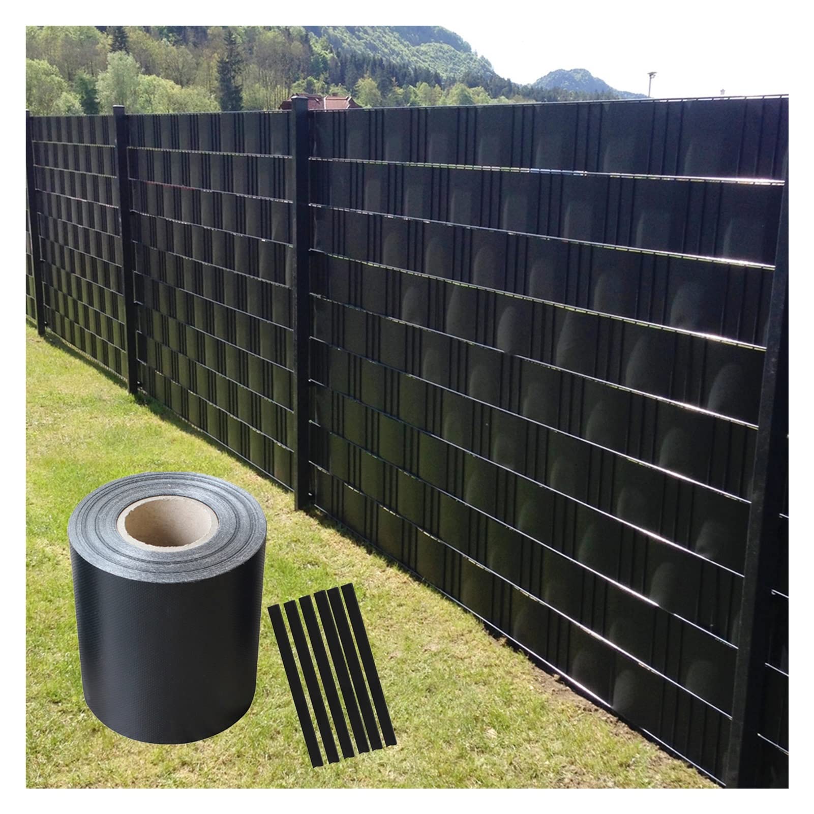 Vinyl Fencing Privacy Strips ADDOK Air Conditioner Fence Privacy