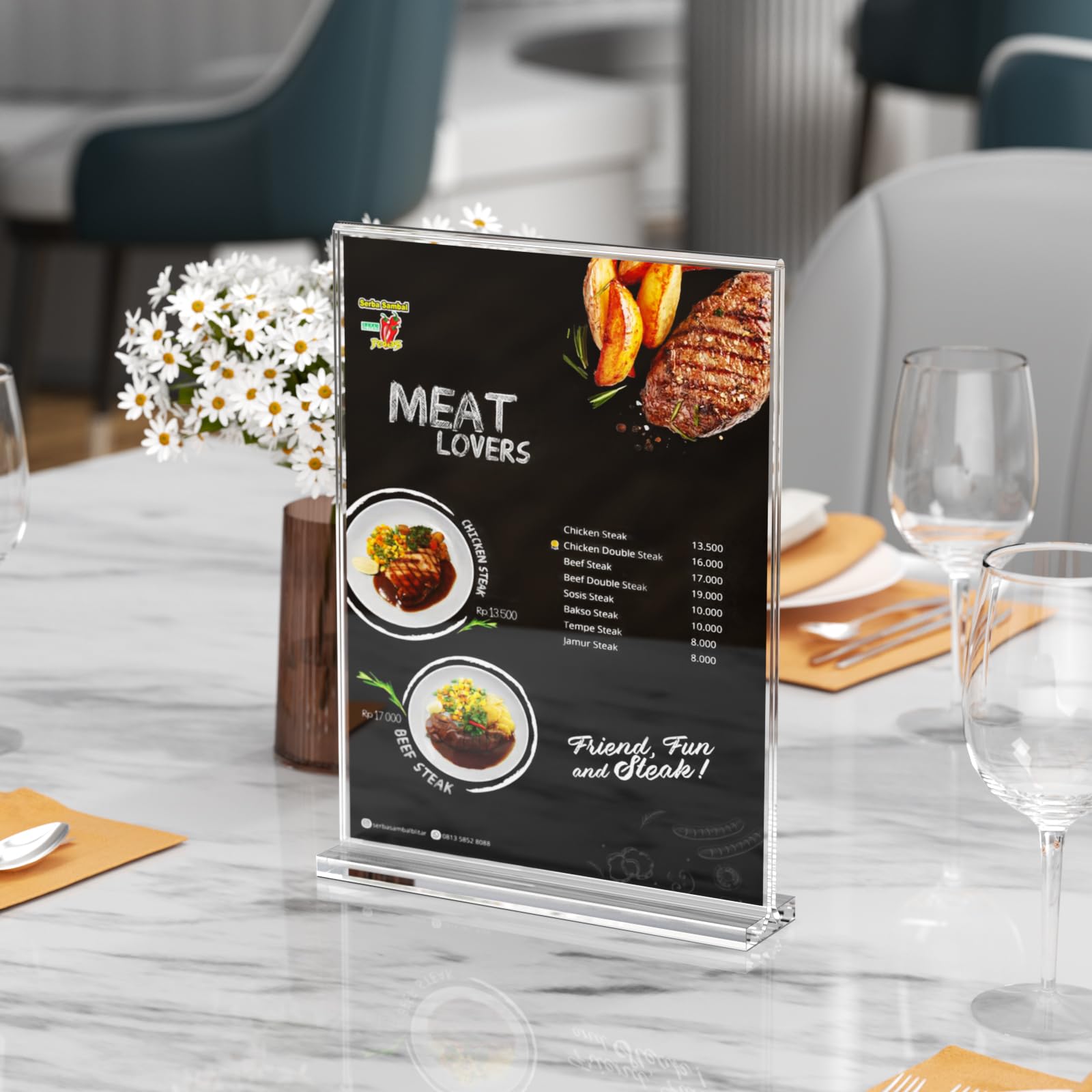 Snapklik.com : 85x11 Sign Holder Acrylic: Clear Display Stand For ...