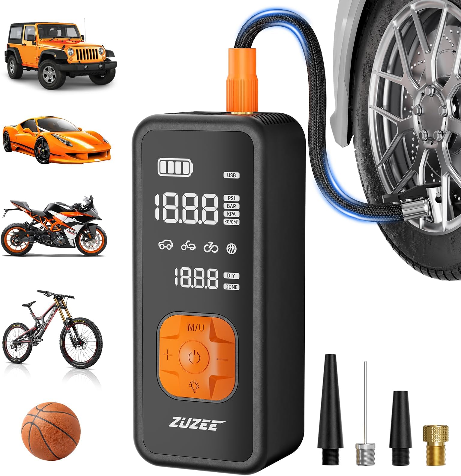 Amazon.com: Tire Inflator Portable Air Compressor - Faster Inflation ...