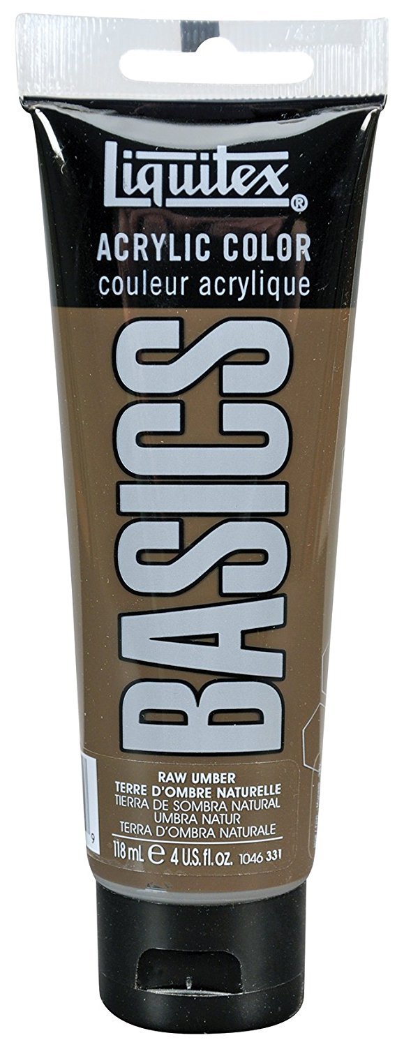 Amazon.com: Liquitex BASICS Acrylic Paint, 118ml (4-oz) Tube, Raw Umber