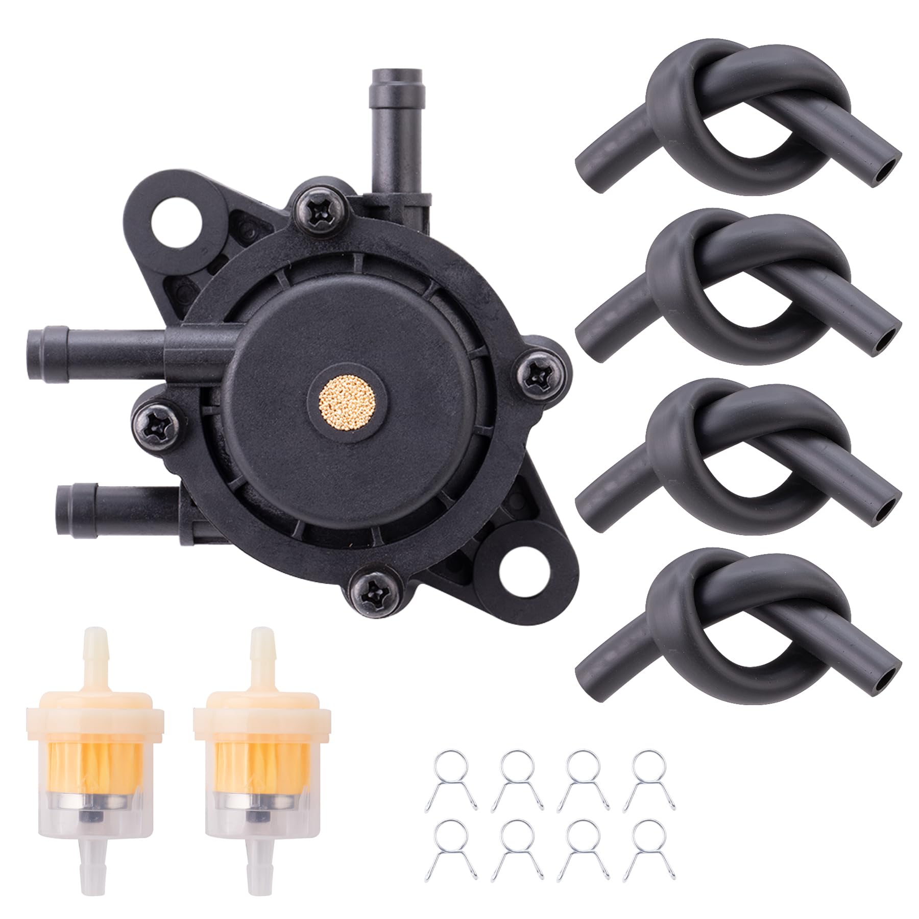 Amazon.com: Vacuum Fuel Pump with Oil Hose and Fuel Filter Compatible ...