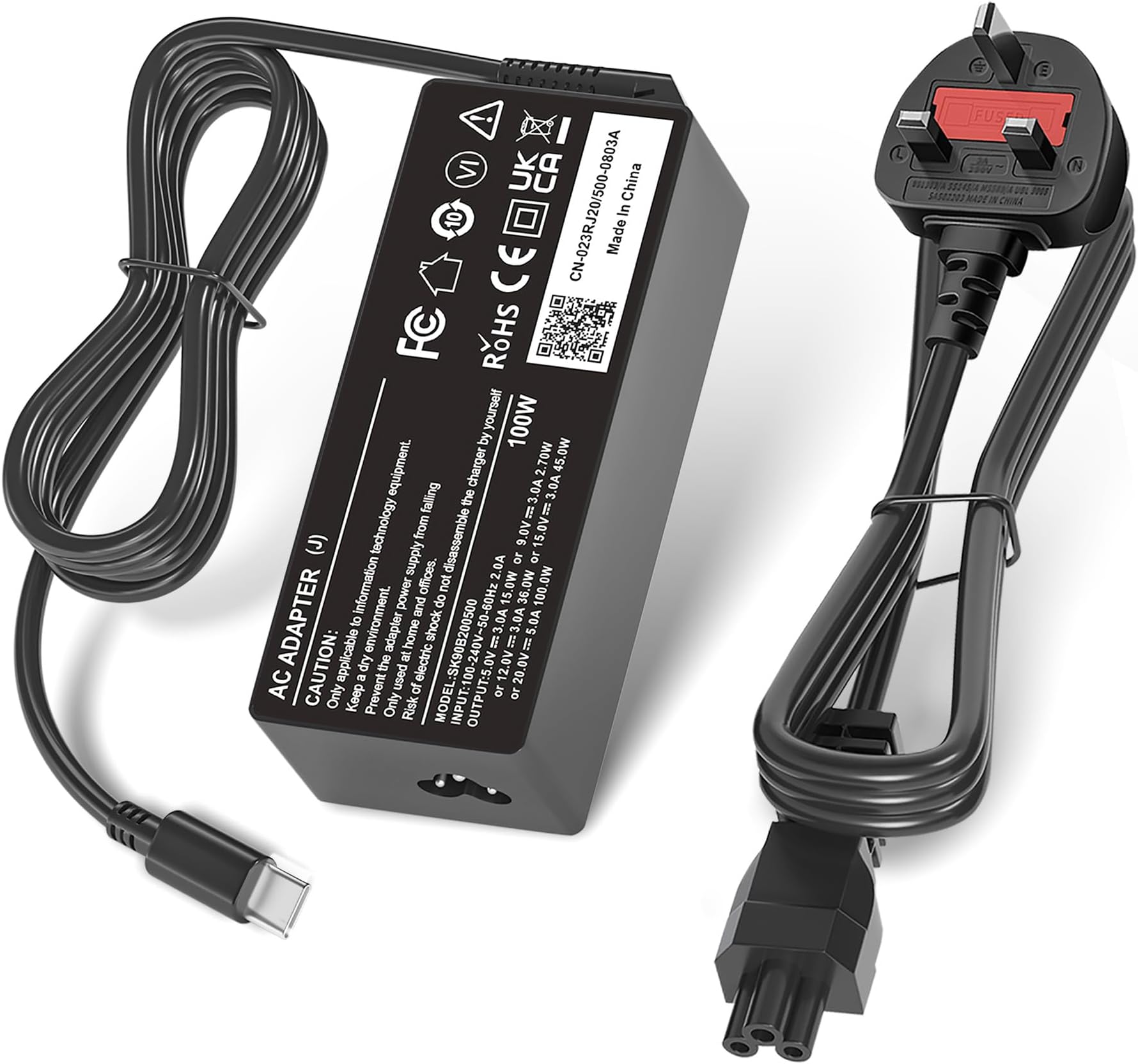 100W USB C Laptop Charger for Lenovo Thinkpad Carbon x1 5th 6th Gen ...