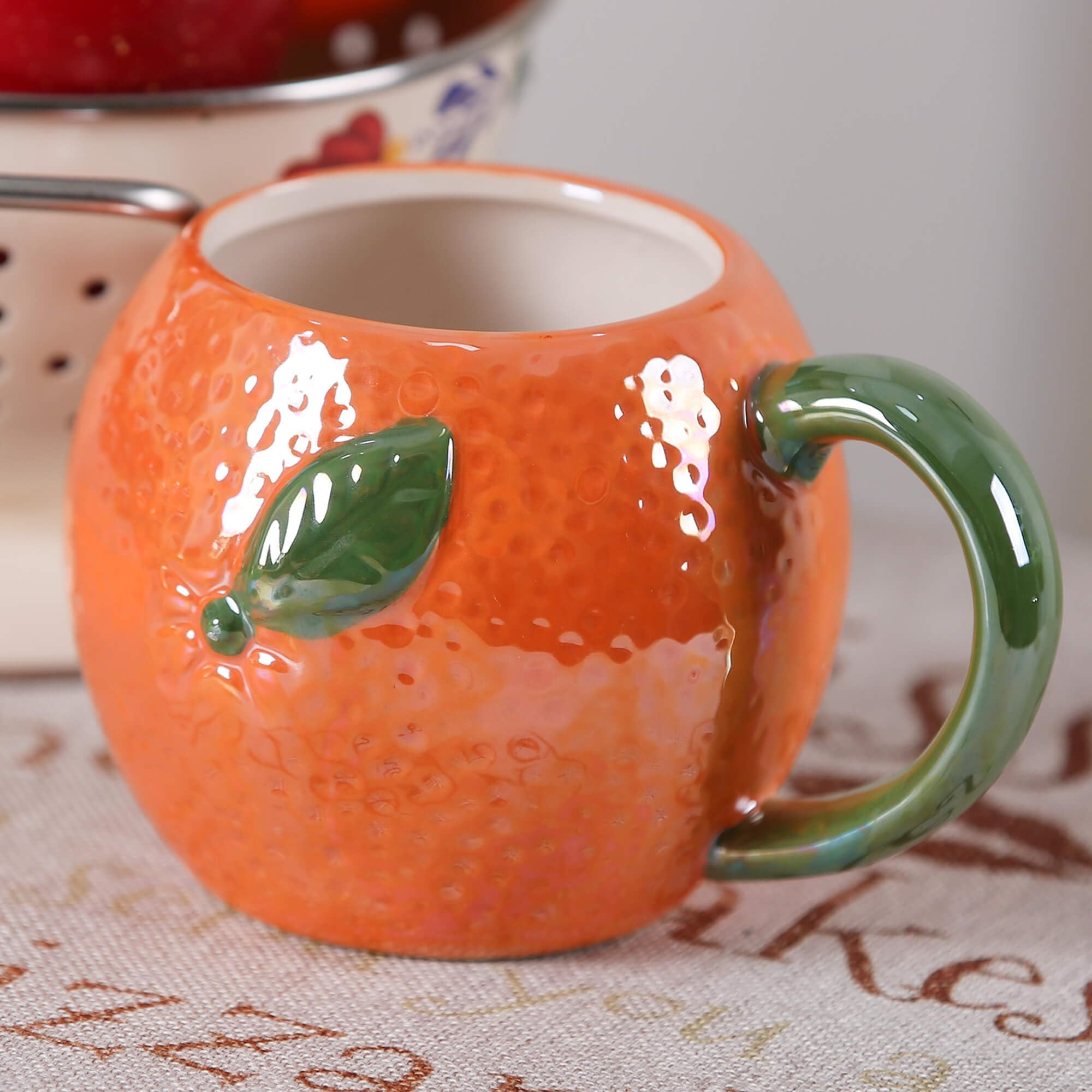 Amazon.com | 123Arts Coffee Mug,Watermelon Fruit Shape Ceramic Coffe ...