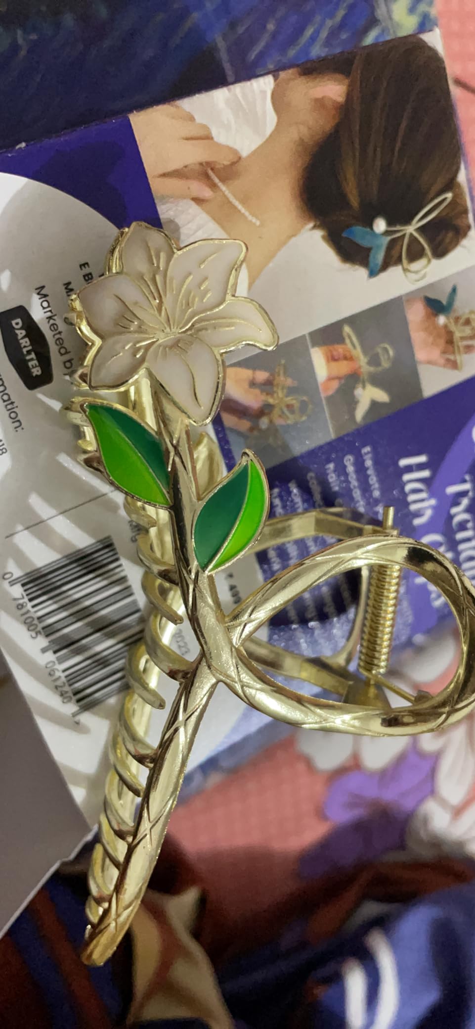 GEOCARTER Floweral Hair Clutcher For Women|Alloy Metal Hair Claws For ...