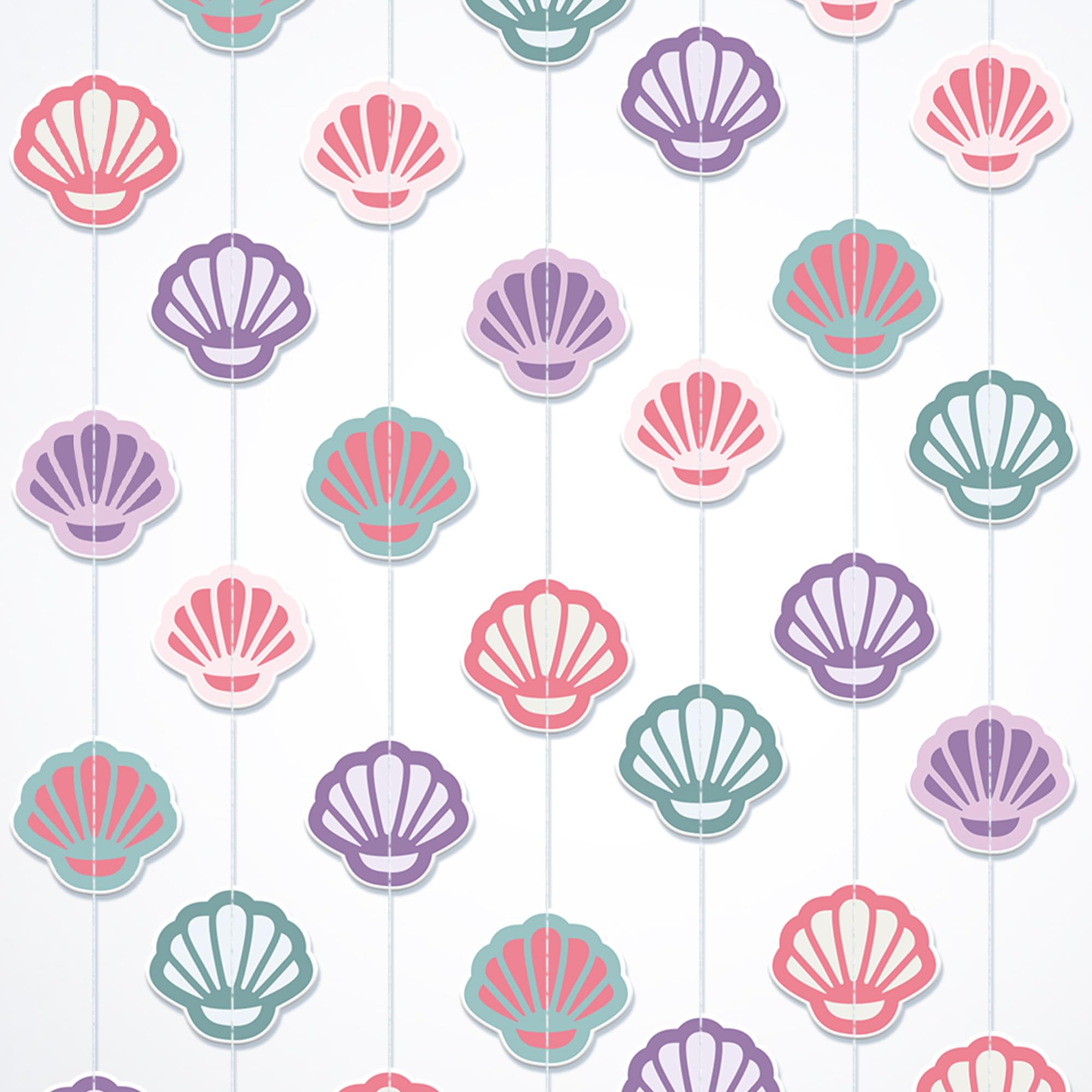 Amazon.com: KatchOn, Seashell Banner Garland - 6.5 Feet, 8 Strings ...