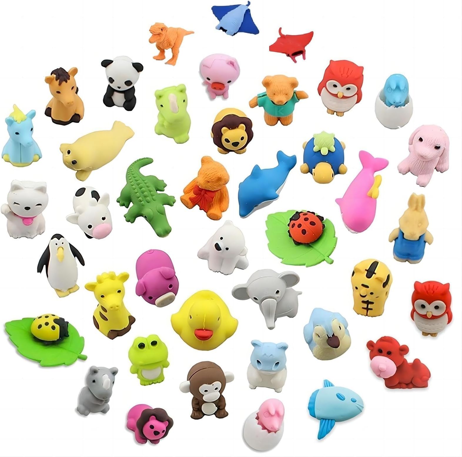 Buy Asera 36 Pcs 3D Cartoon Erasers for Kids Gift Options Birthday ...