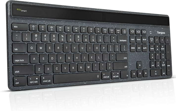 Amazon.com: Targus Full-Size Sustainable EcoSmart Bluetooth Keyboard, Black - Compatible with ...