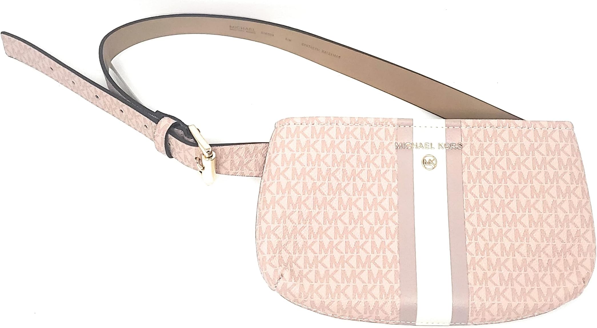 Amazon.com: Michael Kors Women's Center Stripe Fanny Pack, Ballet/lt ...